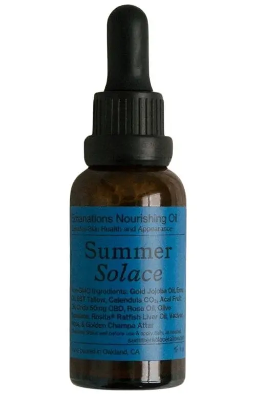 SUMMER SOLACE TALLOW Emanations Profoundly Nourishing Face And Hair Oil - Amber