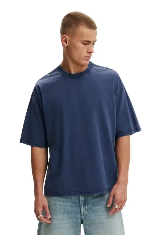 COTTON ON Cropped Fit T-shirt - True Navy Wash