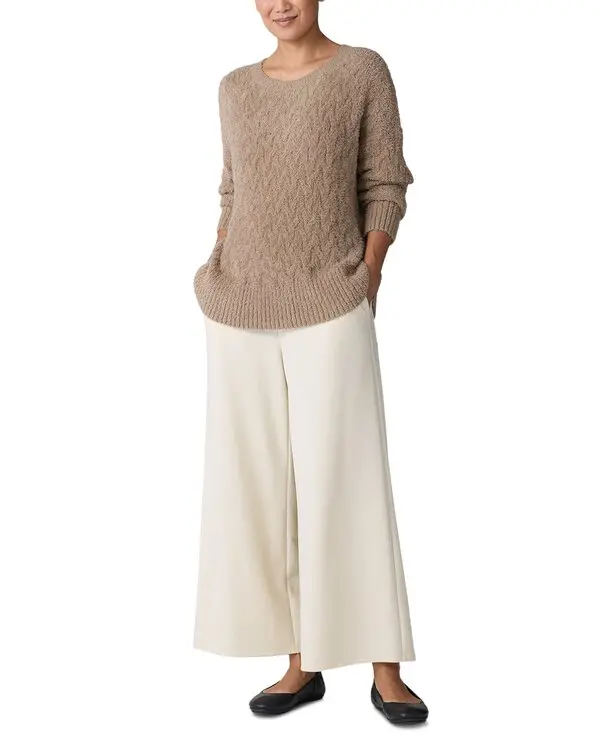 Eileen Fisher Cable Knit Sweater - Biscuit
