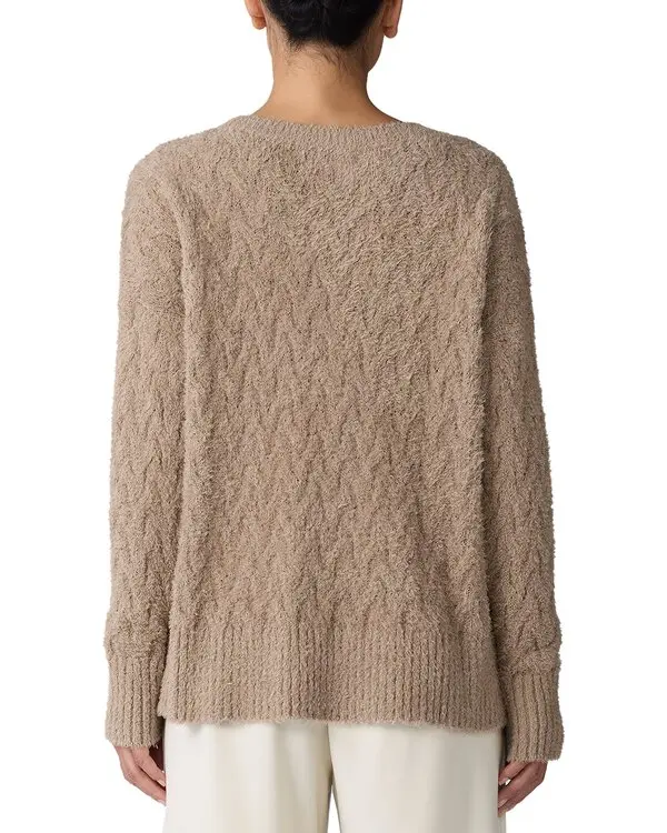 Eileen Fisher Cable Knit Sweater - Biscuit