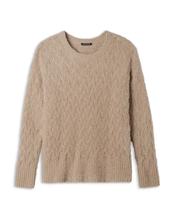 Eileen Fisher Cable Knit Sweater - Biscuit