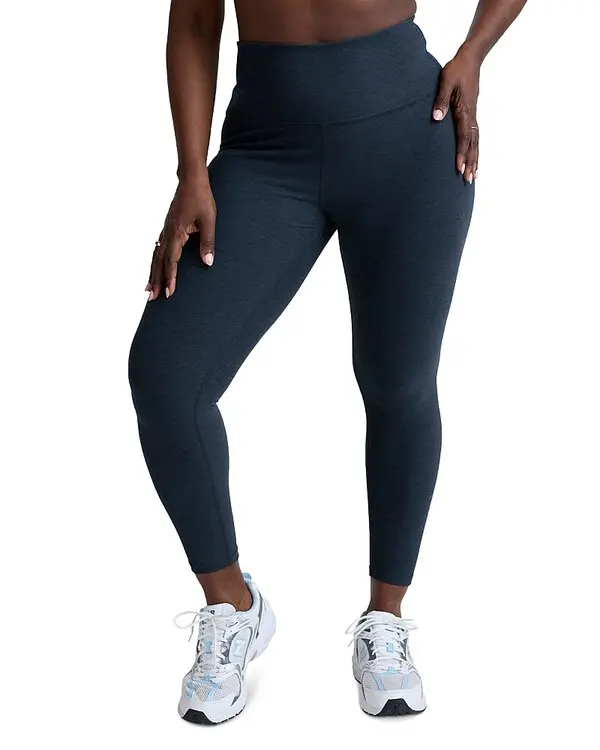 Beyond Yoga Plus Space Dye Caught In The Midi Leggings - Nocturnal Navy