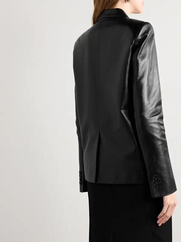 Khaite Saraphina Leather Jacket - Black