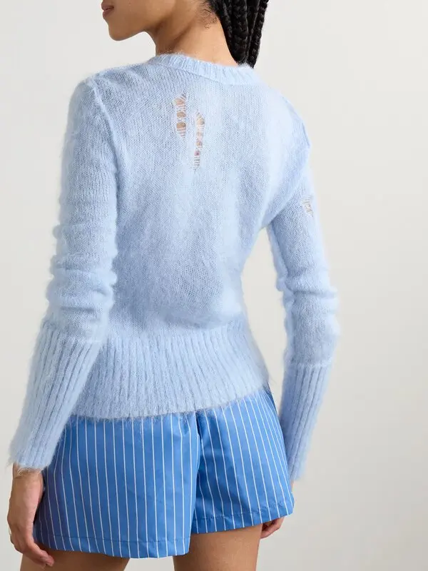 R13 Distressed Knitted Cardigan