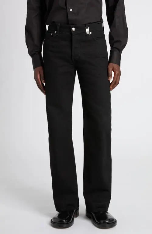 Alexander McQueen Skull Detail Wide-leg Jeans - Black