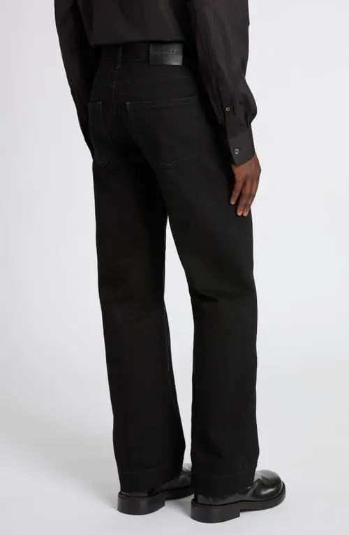 Alexander McQueen Skull Detail Wide-leg Jeans - Black