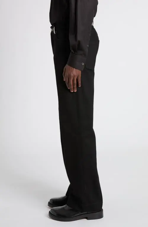 Alexander McQueen Skull Detail Wide-leg Jeans - Black