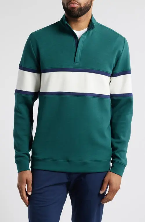 SWANNIES Owen Chest Stripe Golf Quarter Zip