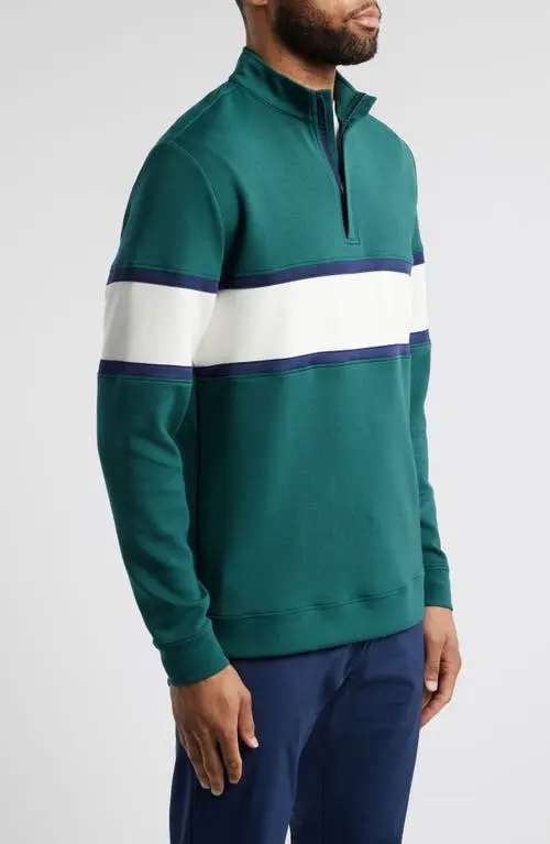 SWANNIES Owen Chest Stripe Golf Quarter Zip