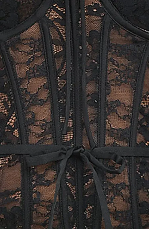 House Of Cb Lace Corset Top With Bolero