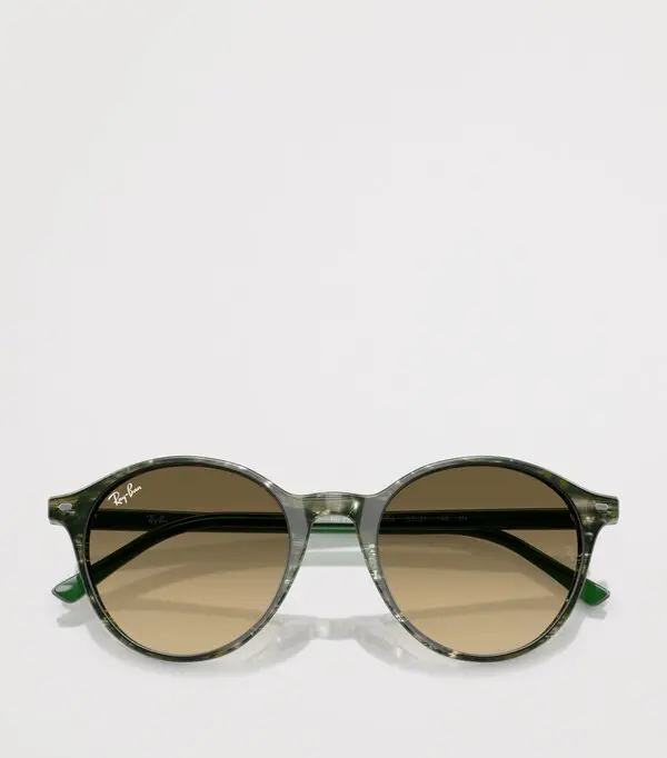 Ray-ban Rb2230 Round Frame Sunglasses - Green