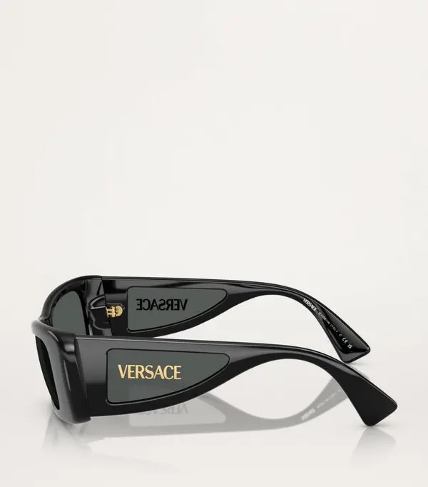 Versace Rectangular Sunglasses - Black