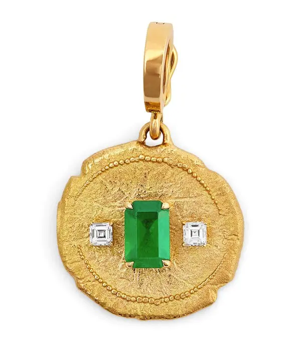 AZLEE Small Trio Coin Charm - Gold