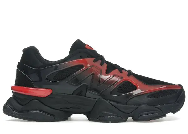 NEW BALANCE 9060 Gradient Sneakers - Black/red
