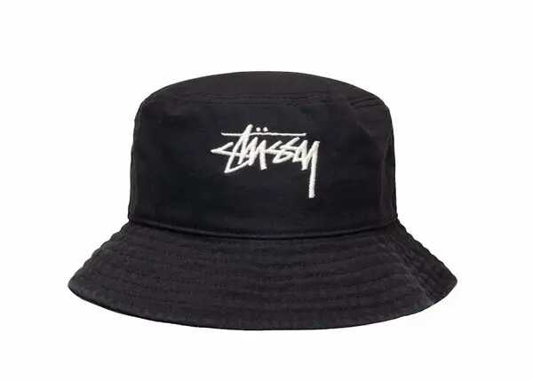 StÜssy Big Stock Bucket Hat - Black