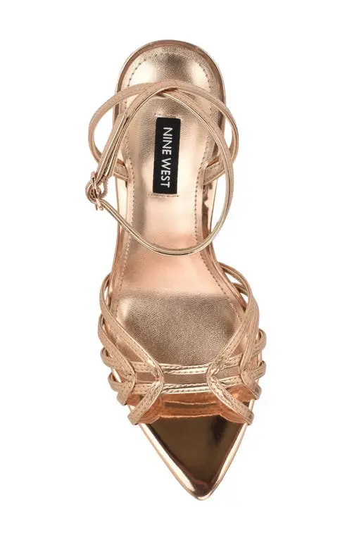 Nine West Paxal Ankle Strap Pointed Toe Sandal - Light Pink 680