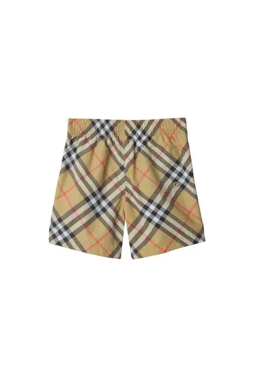 Burberry Check Swim Shorts - Sand