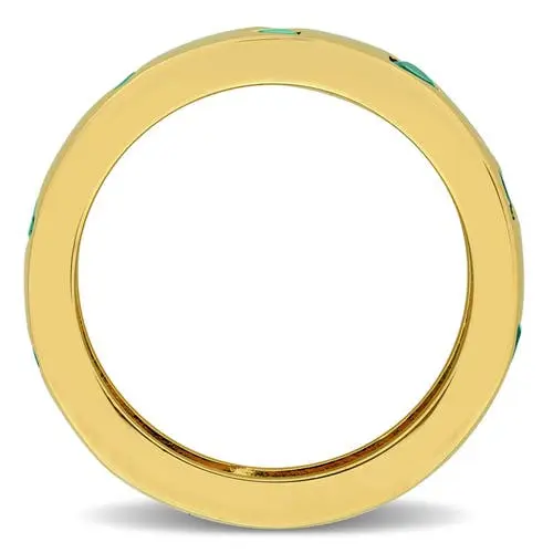 JULIANNA B. Lab-created Gemstone Eternity Ring - Emerald