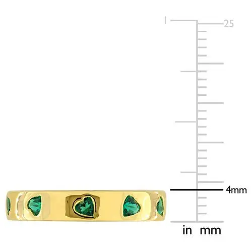 JULIANNA B. Lab-created Gemstone Eternity Ring - Emerald