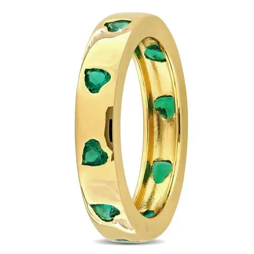 JULIANNA B. Lab-created Gemstone Eternity Ring - Emerald