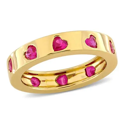 JULIANNA B. Lab-created Gemstone Eternity Ring - Ruby
