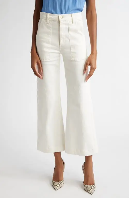 Ramy Brook Clifford Crop Flare Leg Jeans - White