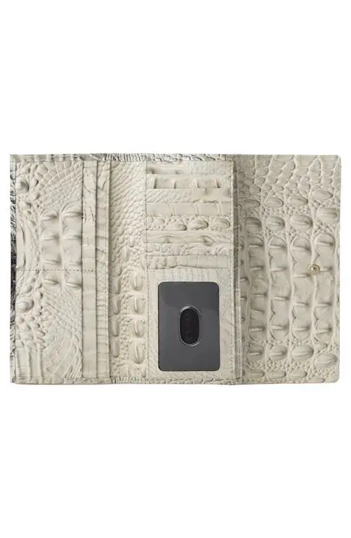 Brahmin Cordelia Croc Embossed Leather Trifold Wallet - Everlasting Ombre Melbourne