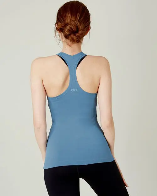 REBODY Primer Racerback Tank Top - Light Blue