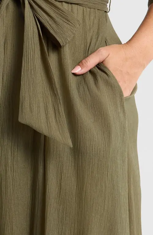 MELLODAY Chiffon Maxi Shirtdress
