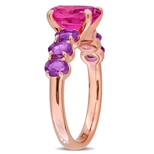 JULIANNA B. Gemstone Oval Ring Sterling Silver - Pink Topaz