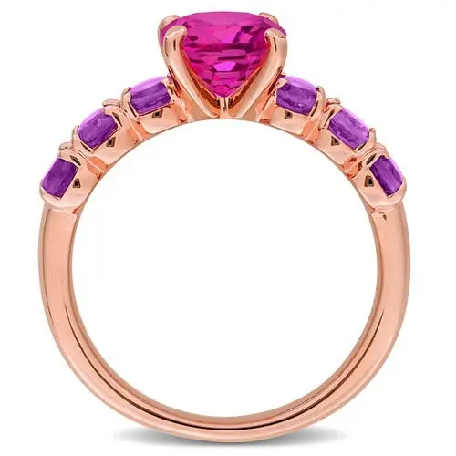 JULIANNA B. Gemstone Oval Ring Sterling Silver - Pink Topaz