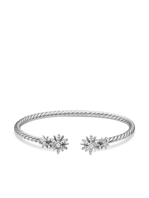David Yurman Starburst Diamond Bracelet - Silver