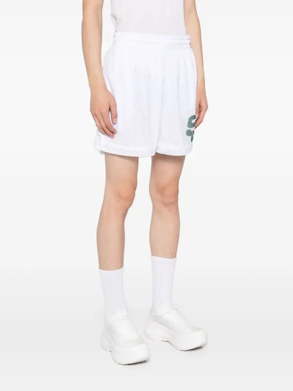 SUMMER GAMES Logo-print Track Shorts - White