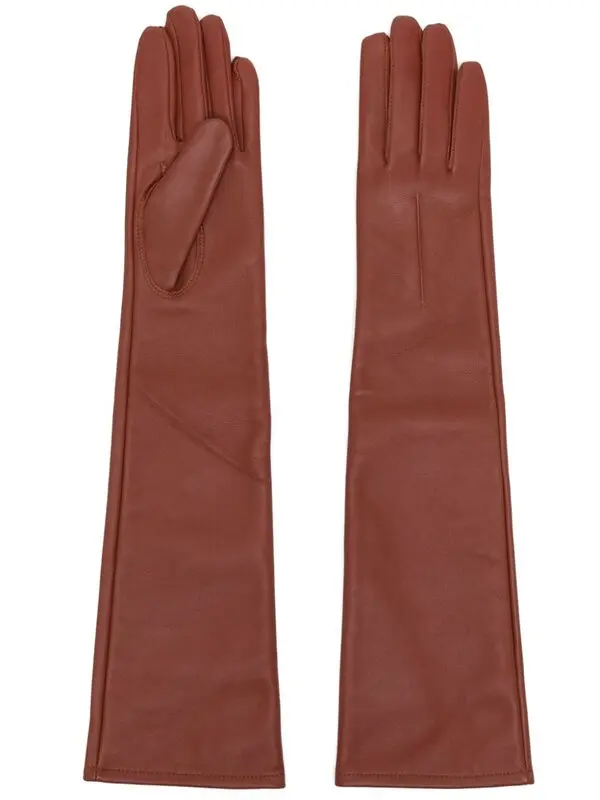 DENTS Mia Long Gloves - Brown