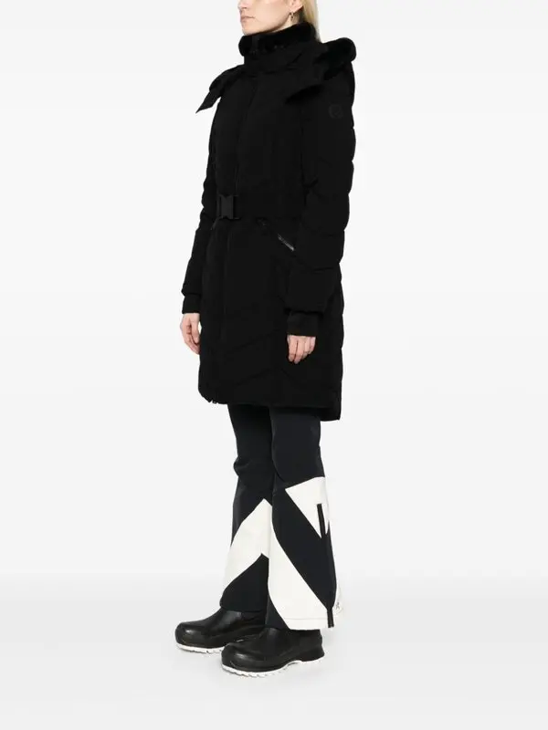 Michael Kors Chevron Belted Scuba Coat
