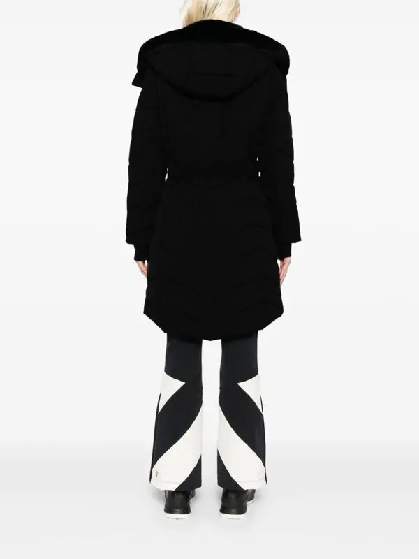 Michael Kors Chevron Belted Scuba Coat