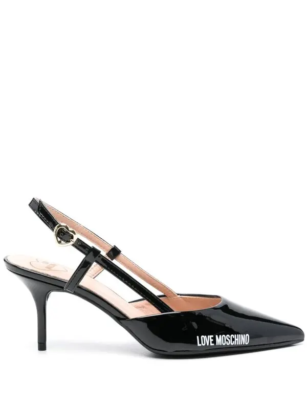 Moschino 80mm Logo-print Pumps