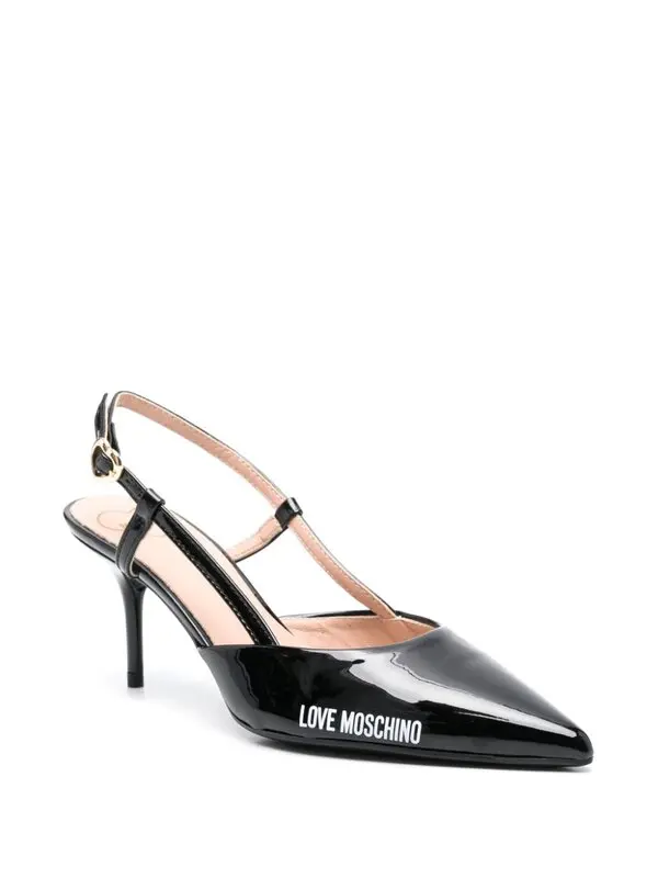 Moschino 80mm Logo-print Pumps