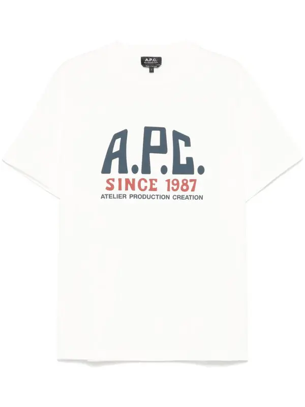 A.p.c. Logo-print T-shirt - White