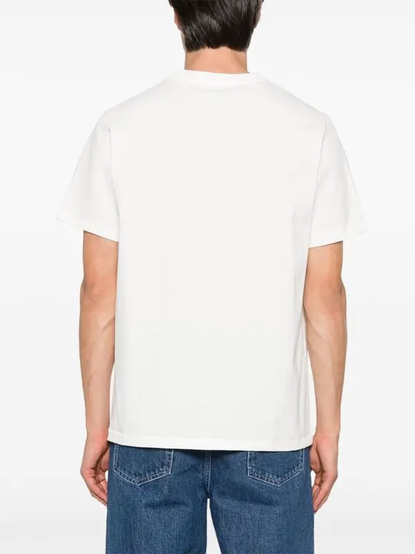 A.P.C. Logo-Print T-Shirt In White - 62% Off | Editorialist