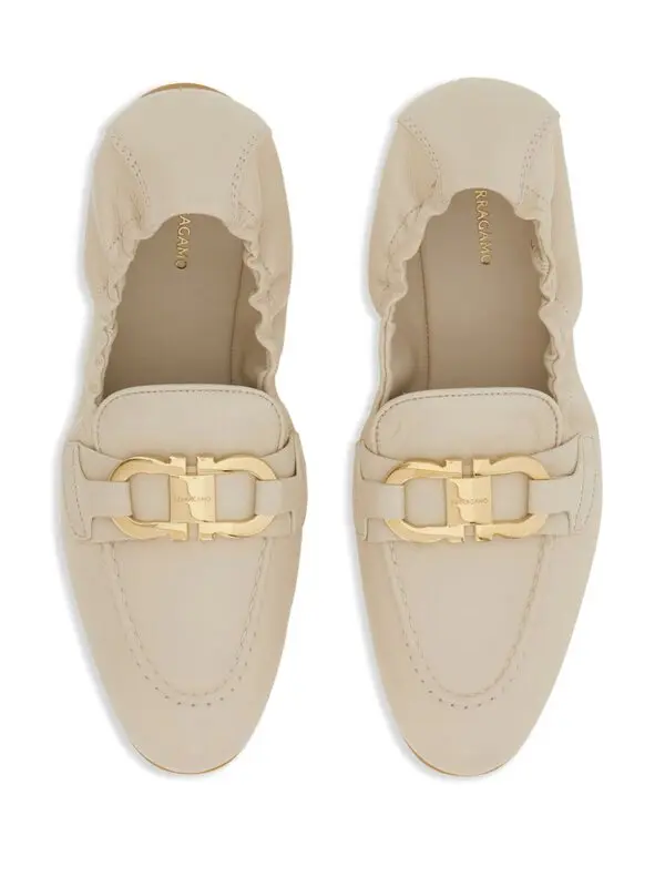 FERRAGAMO Elasticated Leather Loafers