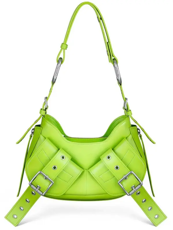 BIASIA Leather Shoulder Bag - Green