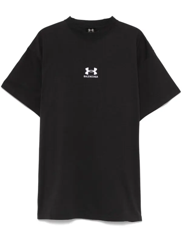 Balenciaga X Under Armour® Logo-embroidered T-shirt - Black