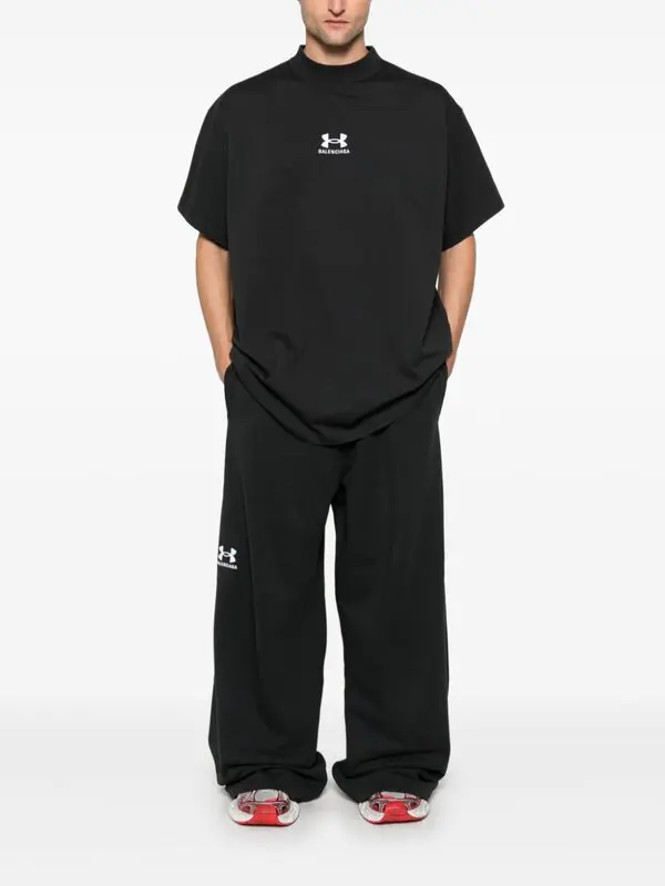 Balenciaga X Under Armour® Logo-embroidered T-shirt - Black