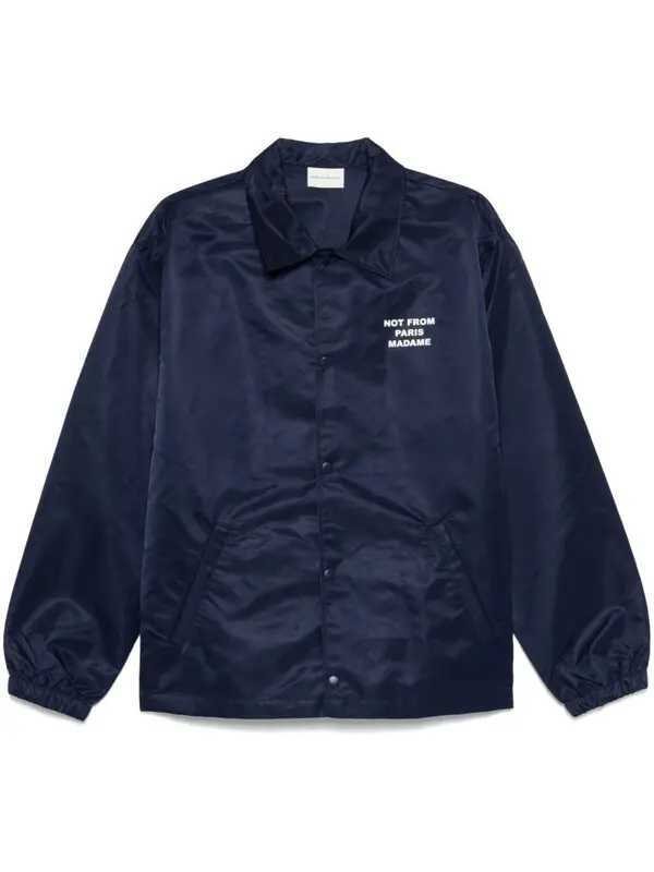 Drole De Monsieur Slogan Jacket - Blue