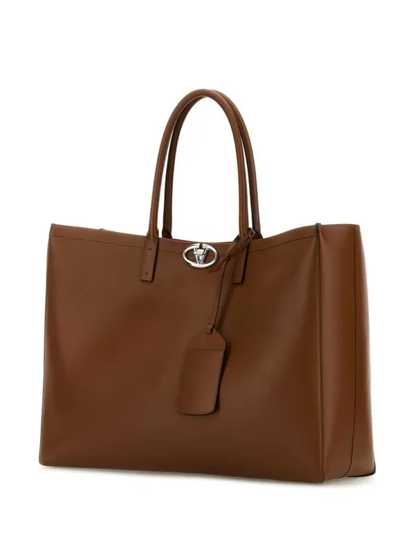 Valentino Garavani Large Vlogo Locker Tote - Brown