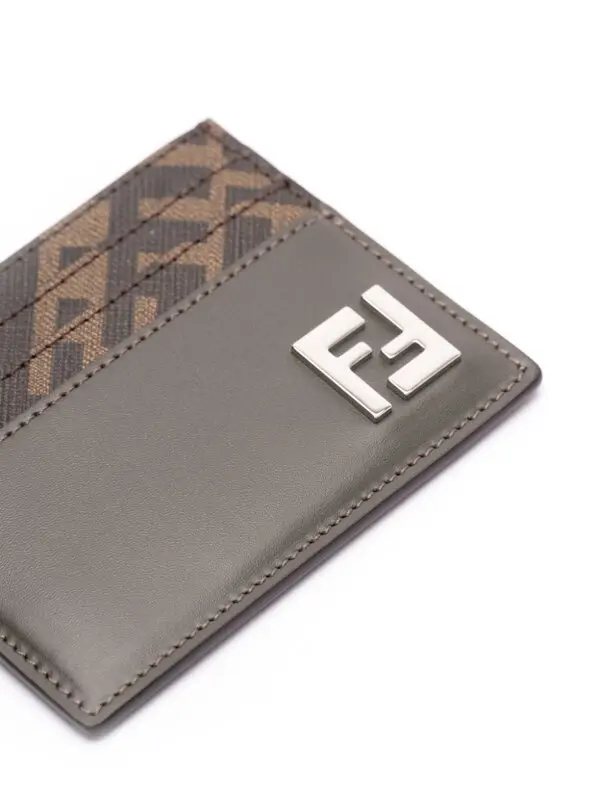 Fendi Ff Cardholder - Green