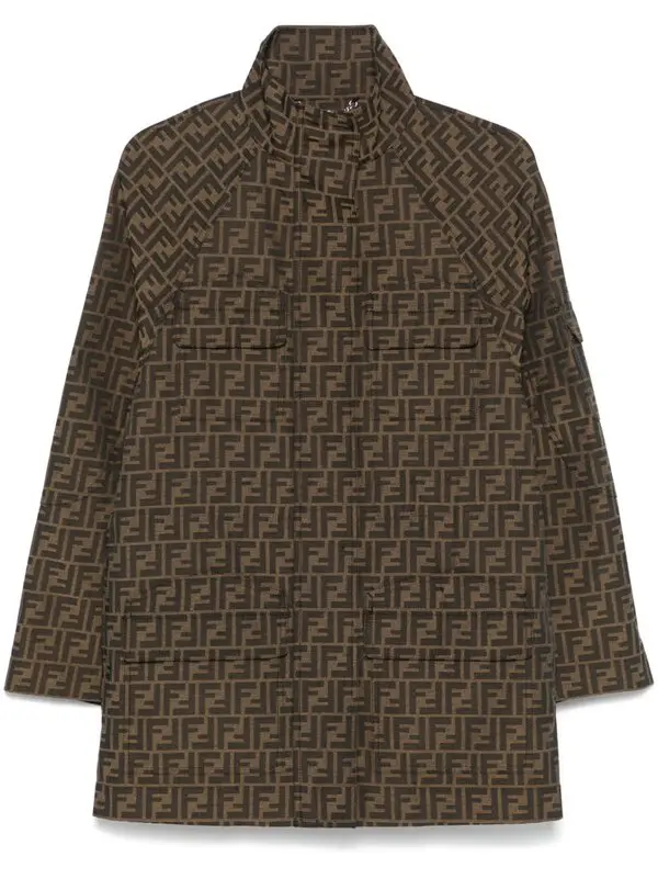Fendi Ff Canvas Short Coat