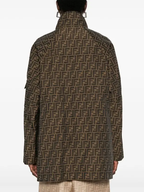 Fendi Ff Canvas Short Coat
