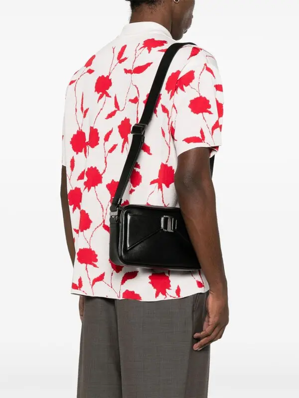 Dolce & Gabbana Leather Messenger Bag - Black